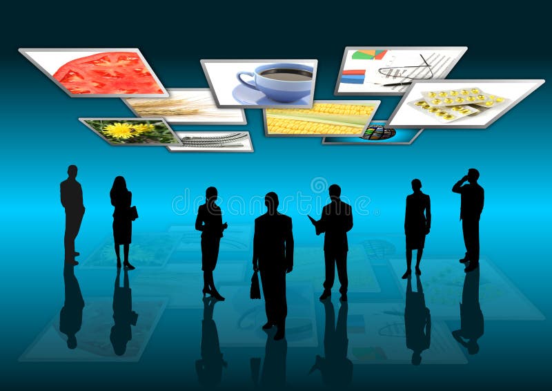 Fondo de los multimedia stock de ilustración. Ilustración de personas ...