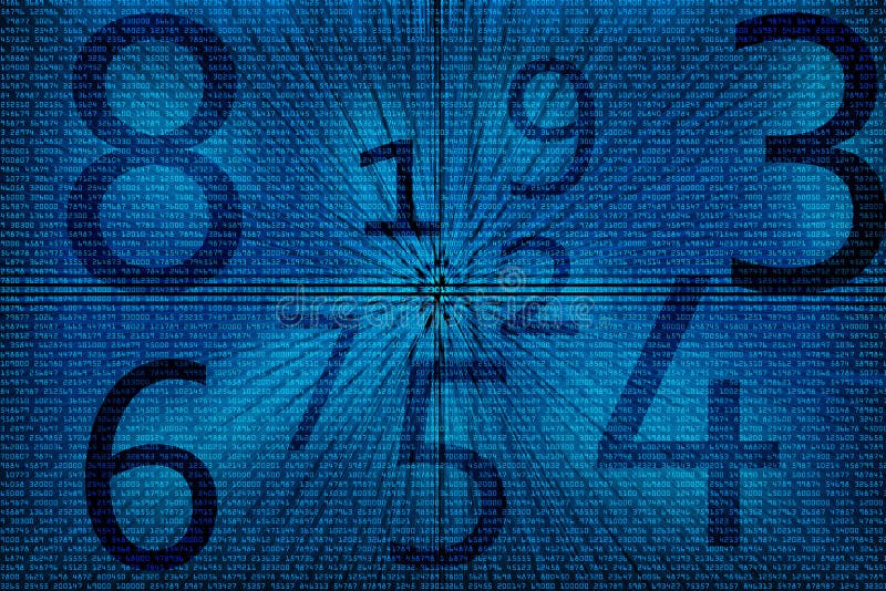 Fondo De Los Números Abstractos Stock de ilustración - Ilustración de ...