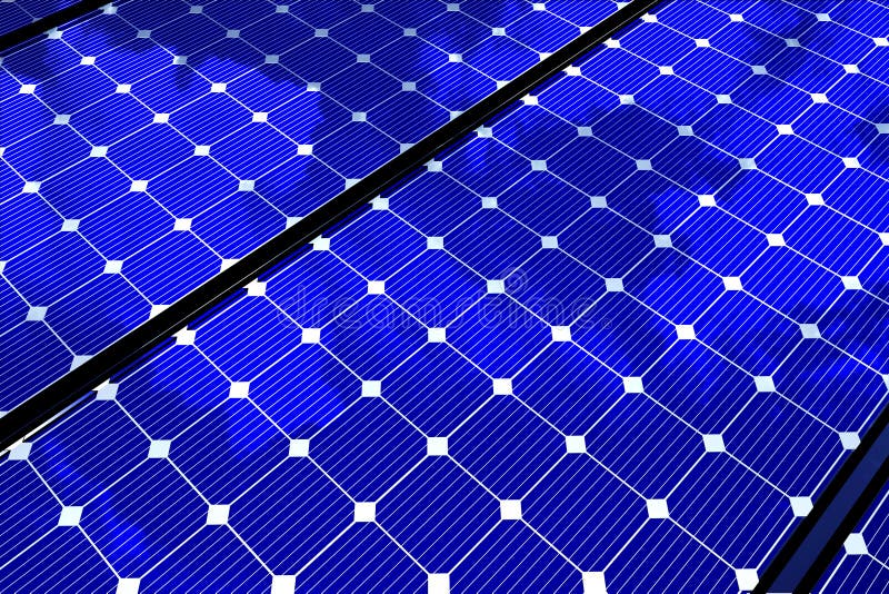 Fondo De Los Paneles Solares Stock de ilustración - Ilustración de ...