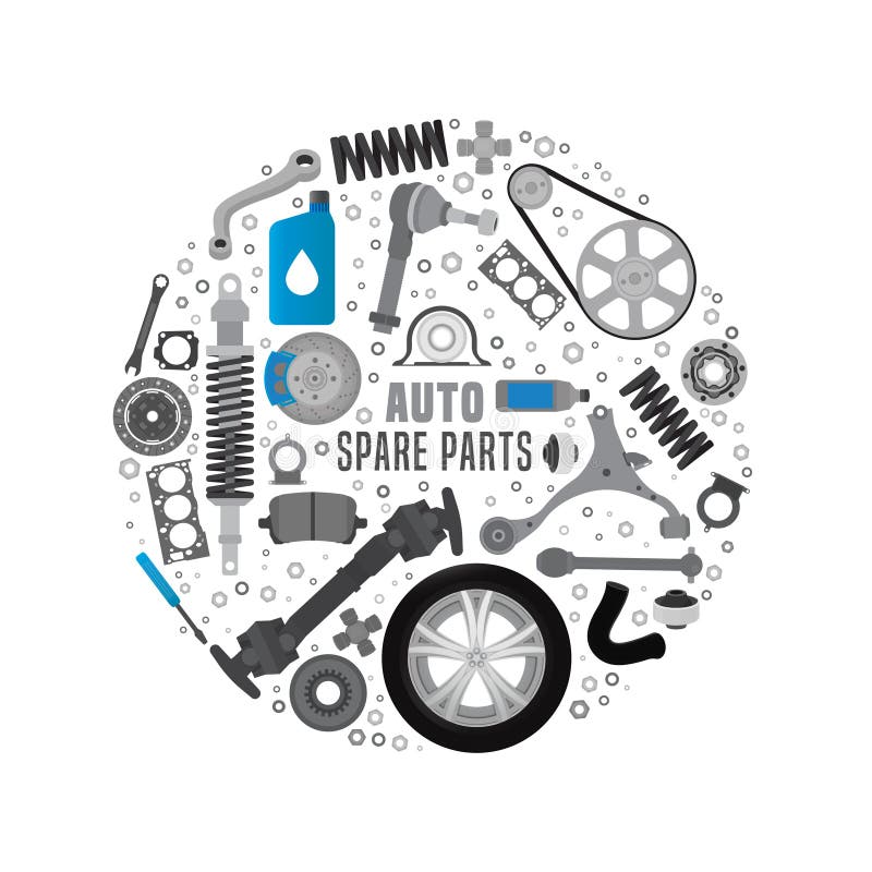 Icono de los recambios ilustración del vector. Ilustración de aislado ...