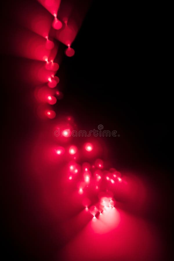 Fondo De Luces LED Rojas Con Efecto Del Bokeh Imagen de archivo ...