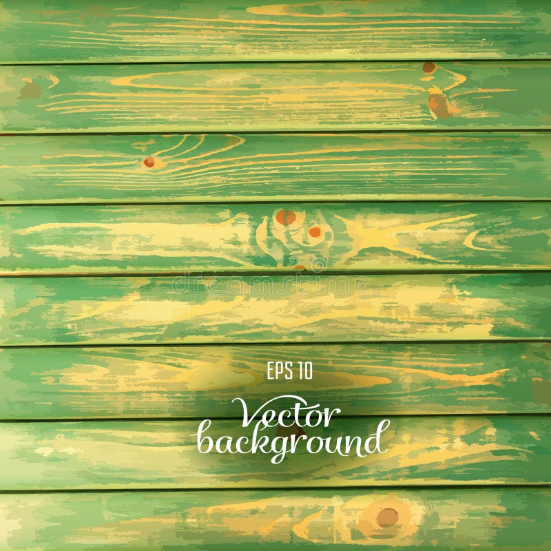 Fondo De Madera Del Verde Del Tablón Ilustración del Vector ...
