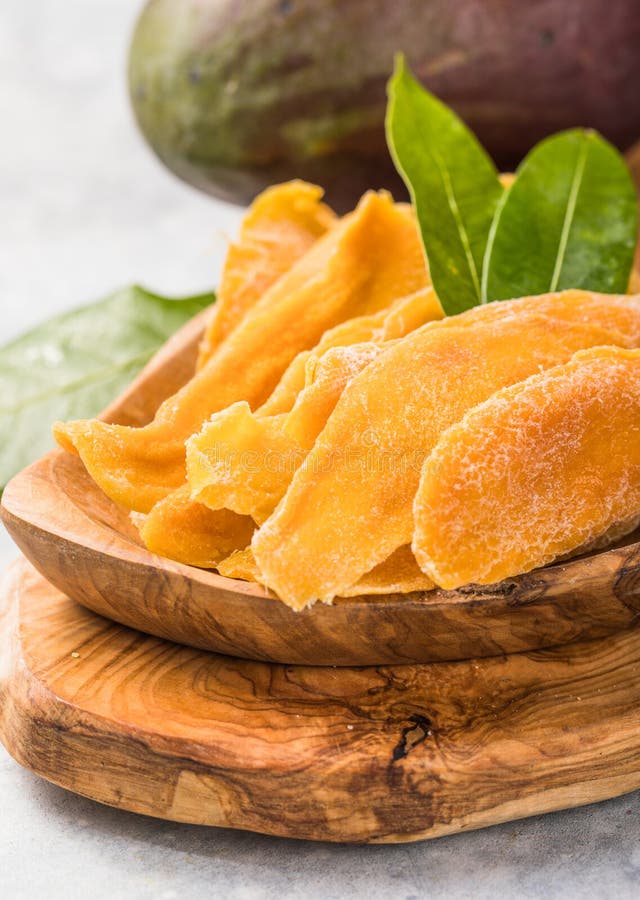 Fondo De Mango Seco. Rodajas Confitadas De Cerco De Frutos De Mango ...