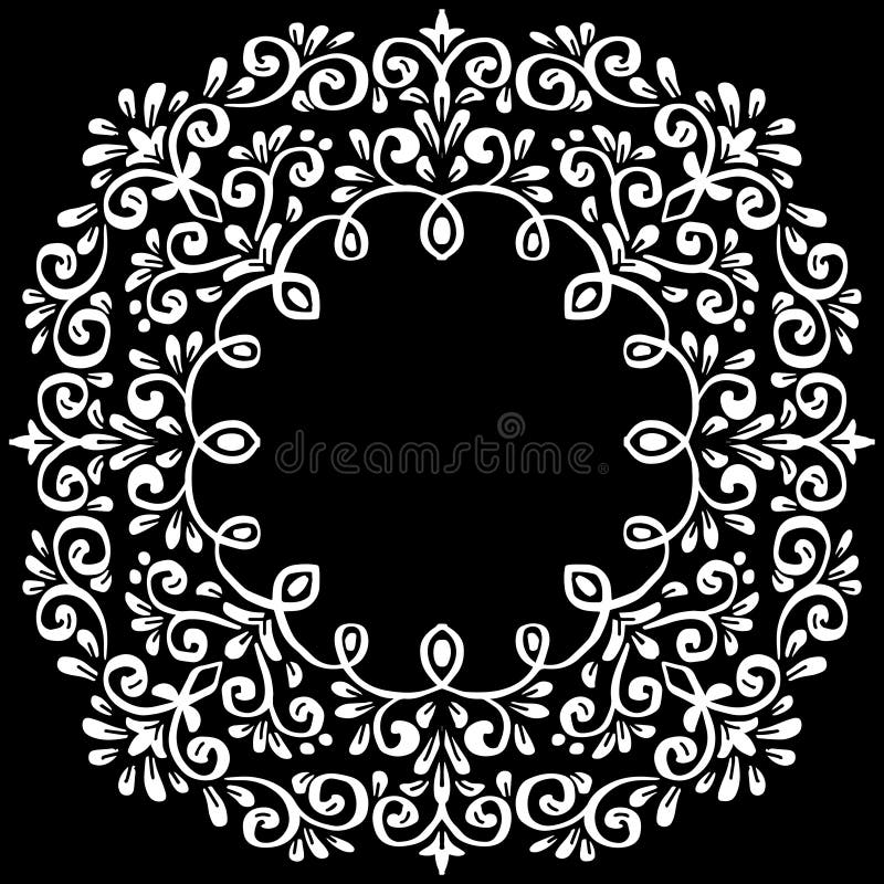 Fondo De Marco Floral De Orden De Dibujo Manual Stock de ilustración ... Fondo De Marco Floral De Orden De Dibujo Manual Stock de ilustración ...