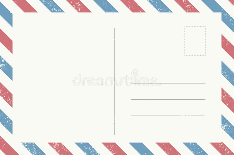 Fondo De Marco Vintage De Correo Postal Stock de ilustración ...