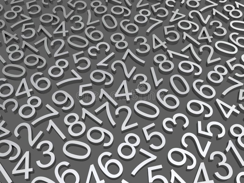 Fondo de números. stock de ilustración. Ilustración de universidad ...
