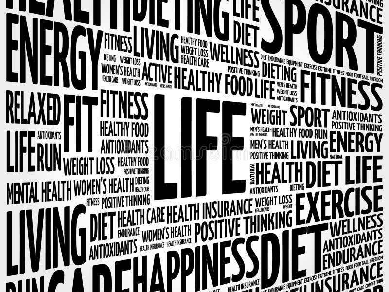 Fondo De Nube De Palabras LIFE Stock de ilustración - Ilustración de ...