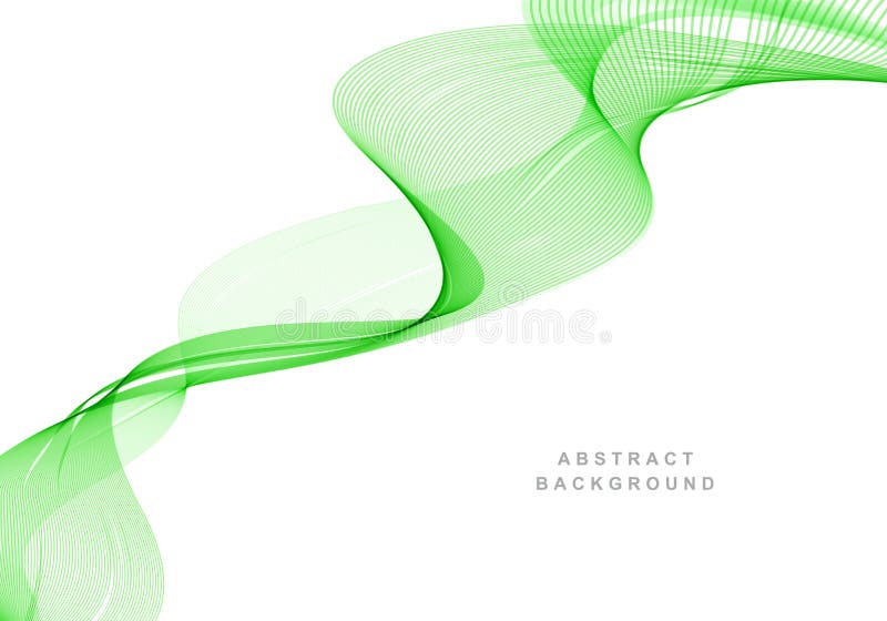 Fondo De Onda De Humo Verde Abstracto Stock de ilustración ...