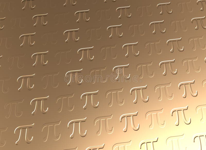 Fondo De Oro Del Símbolo Del Pi Foto de archivo - Imagen de ...