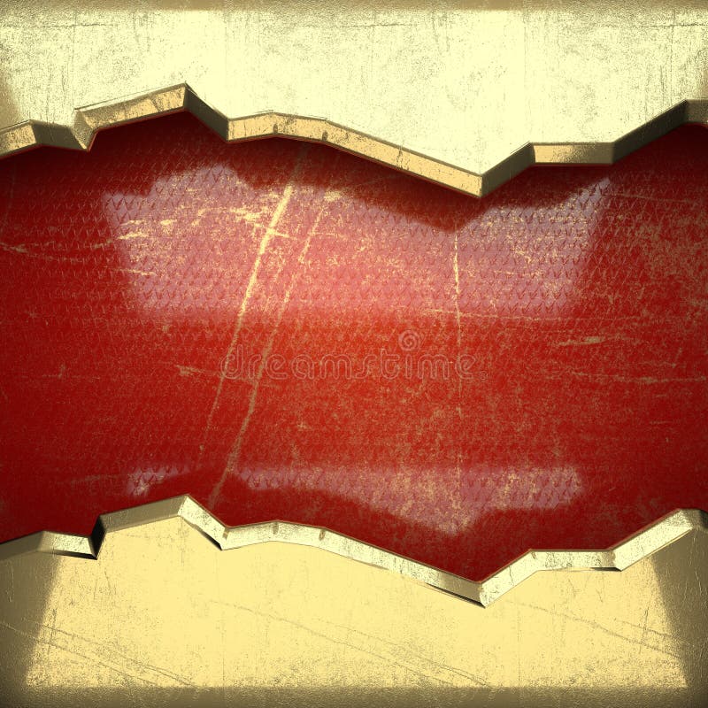 Fondo De Oro Pintado En Rojo Foto de archivo - Imagen de nadie, copia ...