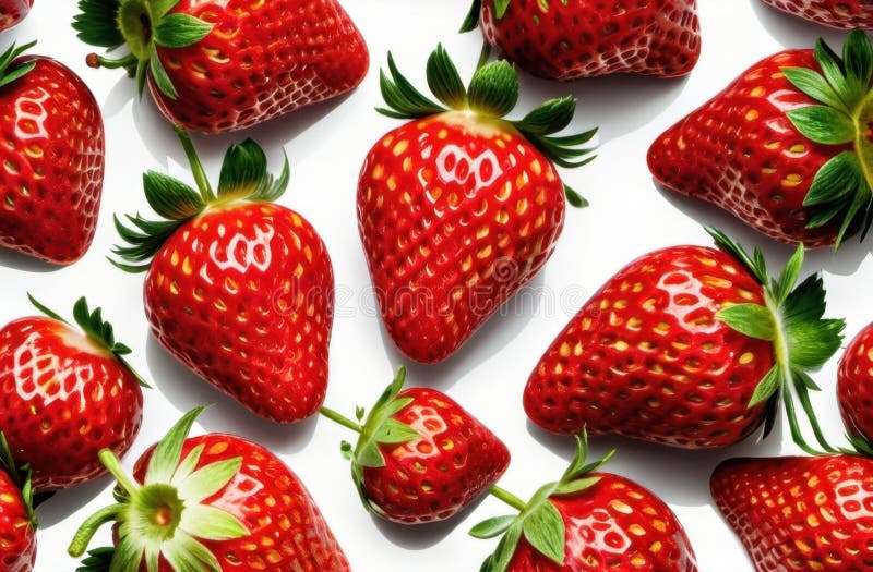 Fondo De Pantalla Aislado Con Fresas Al 28122024 Foto de archivo ...