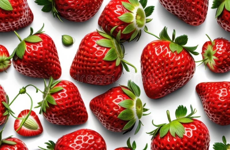 Fondo De Pantalla Aislado Con Fresas Al 28122024 Imagen de archivo ...