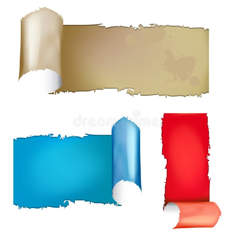 Fondo de papel rasgado ilustración del vector. Ilustración de agrietado ...