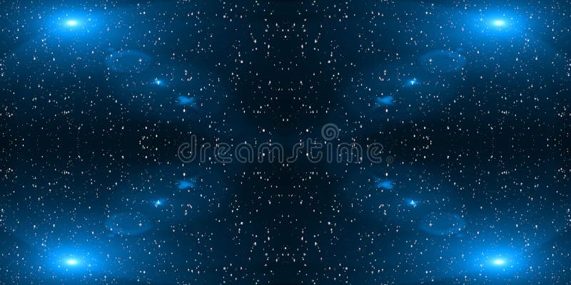 Fondo De Reflexión Sobre Las Luces Del Espacio Azul Stock de ...