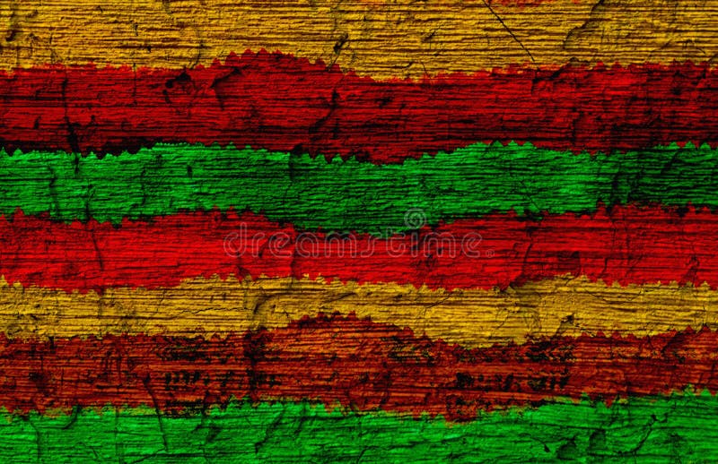 Fondo Rasta. Efecto De Punto Rastafari Horizontal De Textura Realista ...