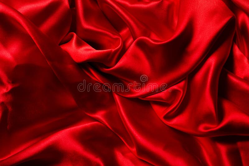 Fondo De Seda Rojo. Muchos Dobleces Foto de archivo - Imagen de ...