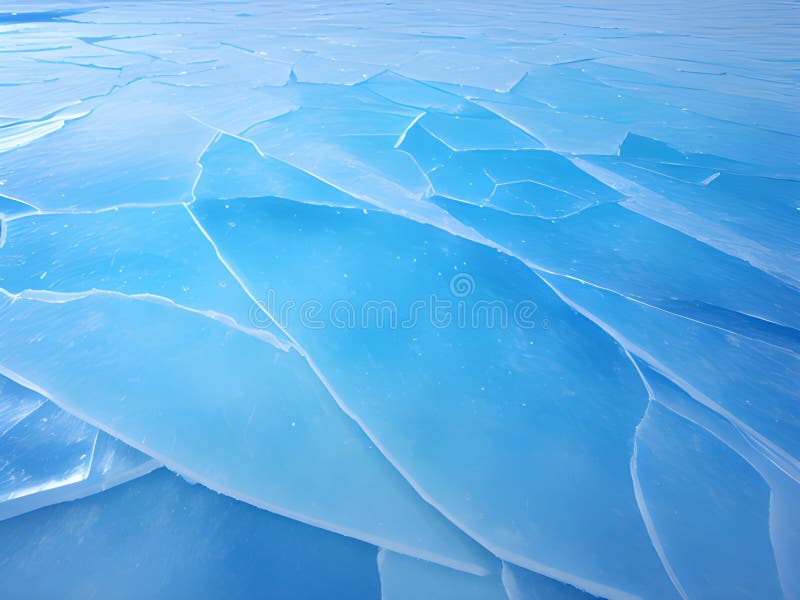 Fondo De Textura De Hielo Azul Ai Generado Stock de ilustración ...