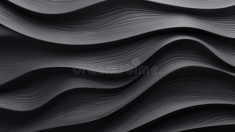 Fondo De Texturas De Fondo Ondulado Negro Stock de ilustración ...