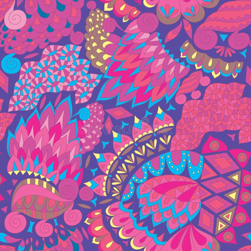 Fondo Decorativo Del Vector Para La Tela Ilustración del Vector ...