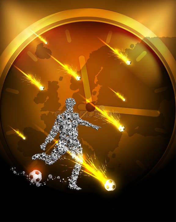 Fondo del balompié ilustración del vector. Ilustración de final - 25187108