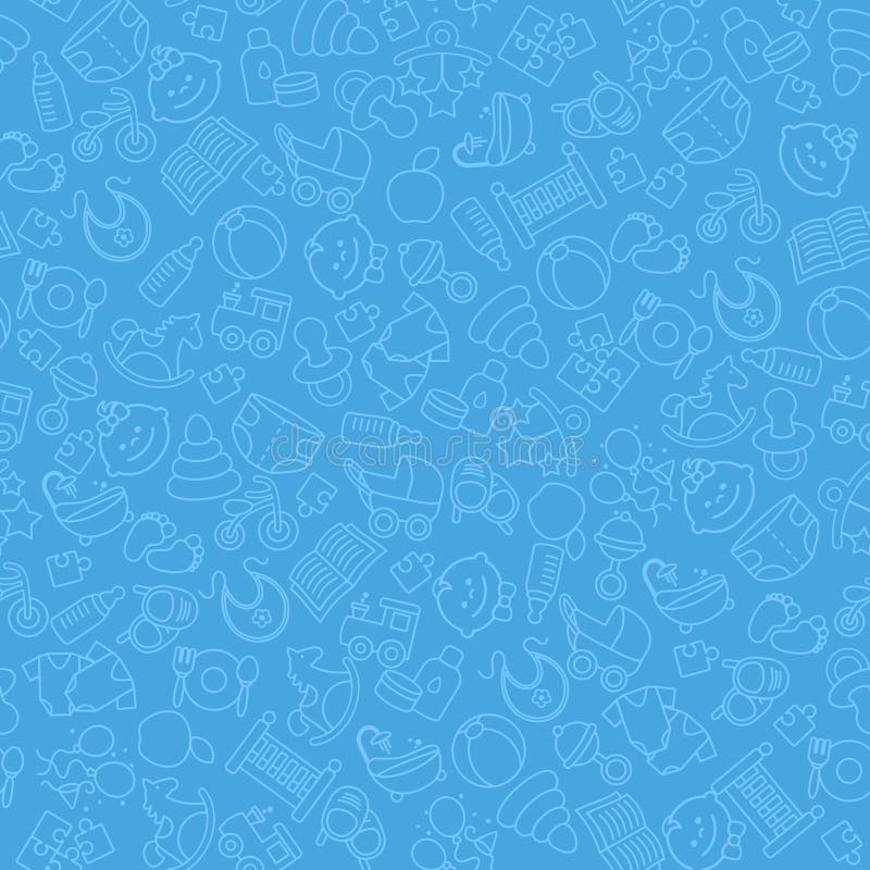 Fondo del bebé azul ilustración del vector. Ilustración de babero ...