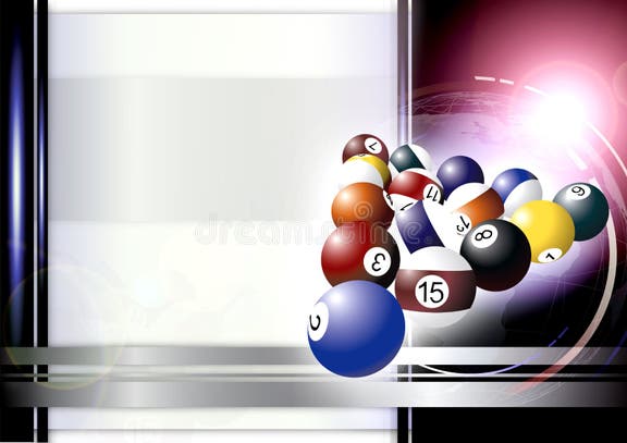 Fondo del billar stock de ilustración. Ilustración de billar - 12532838