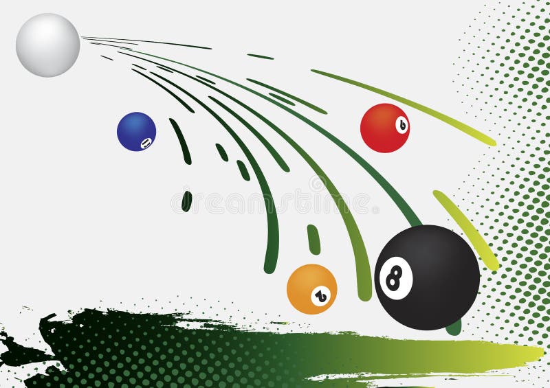 Fondo del billar ilustración del vector. Ilustración de ocio - 46618374