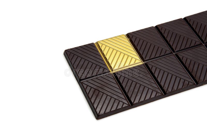 Fondo Del Blanco Del Chocolate Del Oro Foto de archivo - Imagen de ...