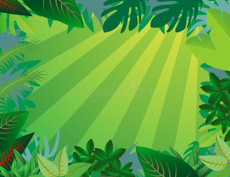 Fondo Del Bosque De La Selva Ilustración del Vector - Ilustración de ...