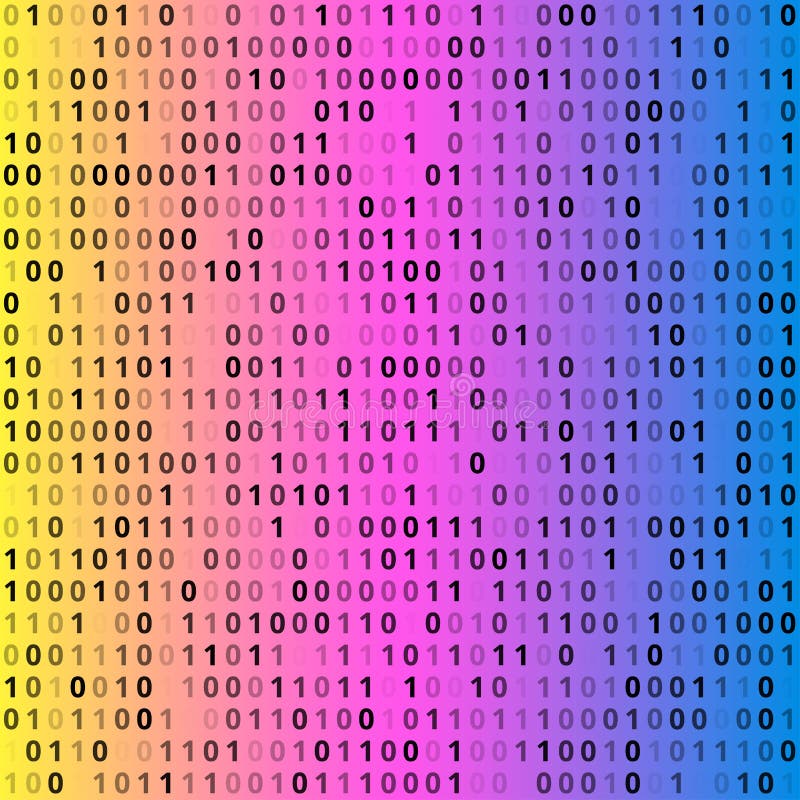 Fondo de código binario ilustración del vector. Ilustración de texto ...