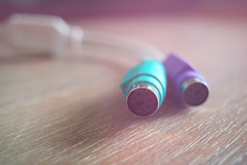 Fondo Del Cable Del Convertidor Usb a Ps2 Foto de archivo - Imagen de ...
