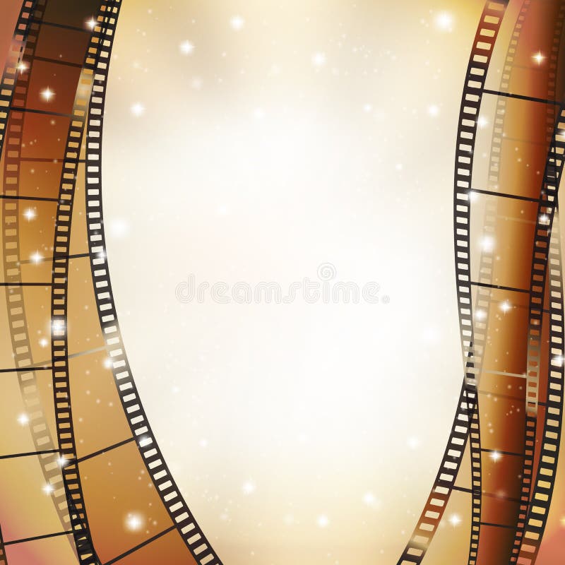 Fondo del cine ilustración del vector. Ilustración de rodillo - 46850637