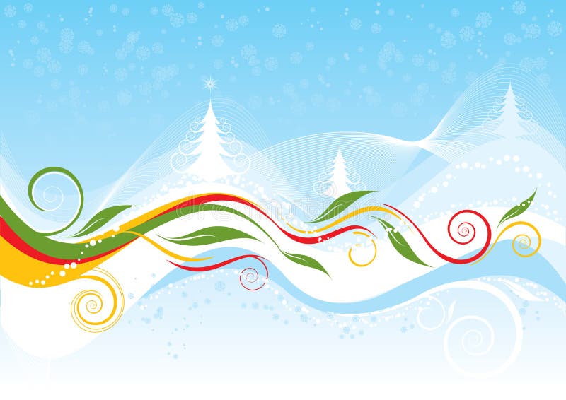 Fondo Del Color De La Navidad Ilustración del Vector - Ilustración de ...