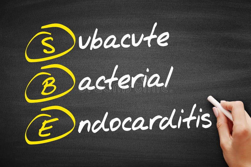 Fondo Del Concepto De Endocarditis Bacteriana Subaguda Sbe Foto de ...