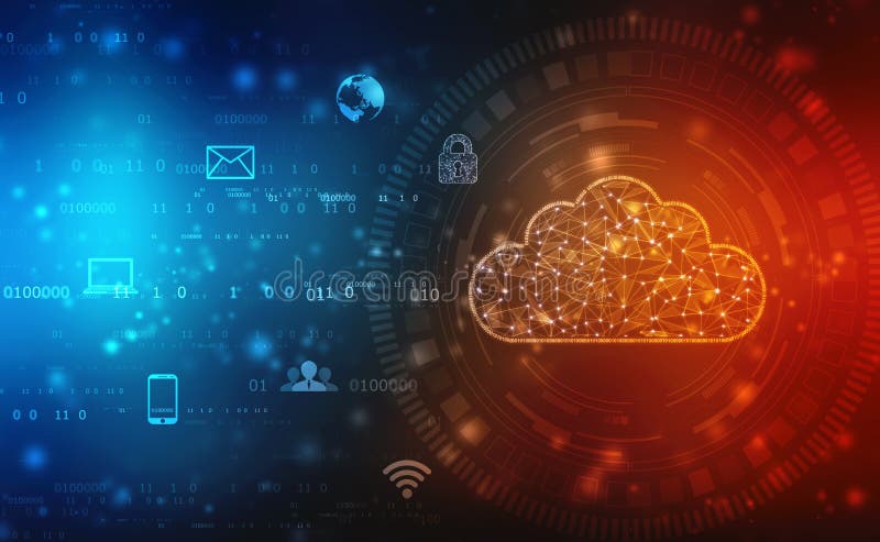 Fondo Del Concepto De La Tecnología De Internet De La Nube, Concepto De Cloud Computing ...
