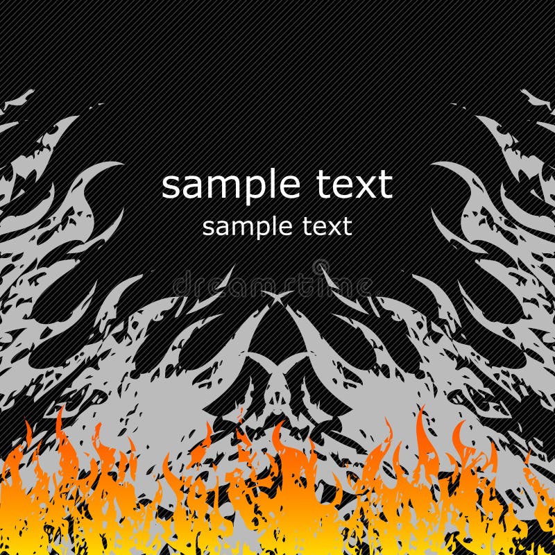 Fondo del fuego rojo ilustración del vector. Ilustración de decorativo ...