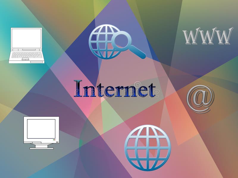 Fondo del Internet stock de ilustración. Ilustración de wallpapers - 534150