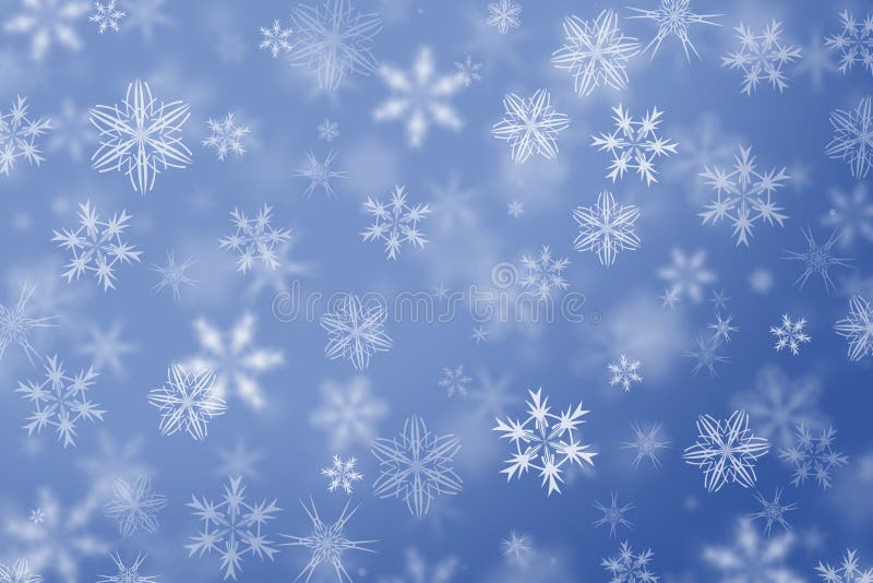 Fondo Del Invierno De Los Copos De Nieve Que Cae. Stock de ilustración ...