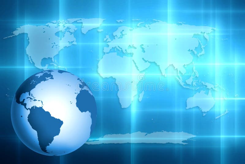 Fondo del mapa del mundo stock de ilustración. Ilustración de extracto ...