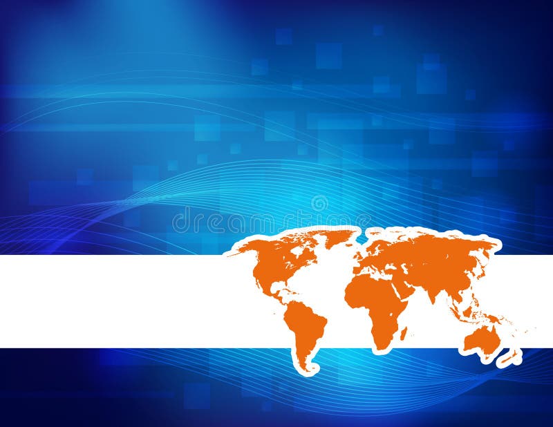 Fondo del mapa del mundo ilustración del vector. Ilustración de azul ...