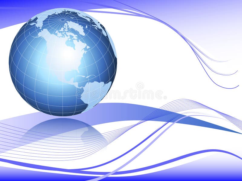 Fondo del mundo stock de ilustración. Ilustración de azul - 13286924