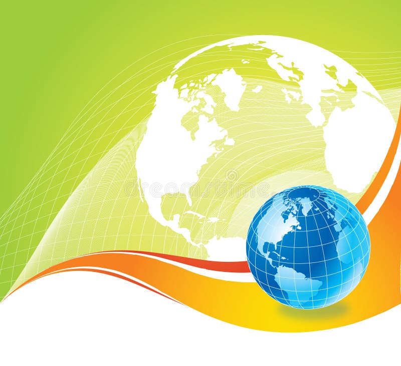 Fondo del mundo ilustración del vector. Ilustración de conectividad ...