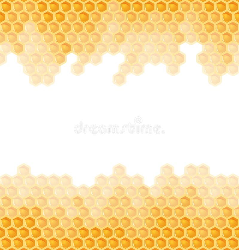 Fondo del panal - sin fin ilustración del vector. Ilustración de miel ...