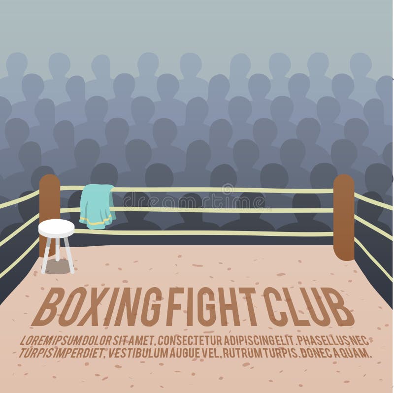 Fondo del ring de boxeo ilustración del vector. Ilustración de boxeador ...