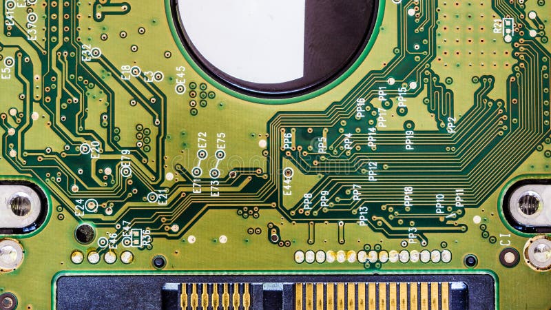 Viejo Tablero Del Disco Duro Del Circuito Foto de archivo - Imagen de ...