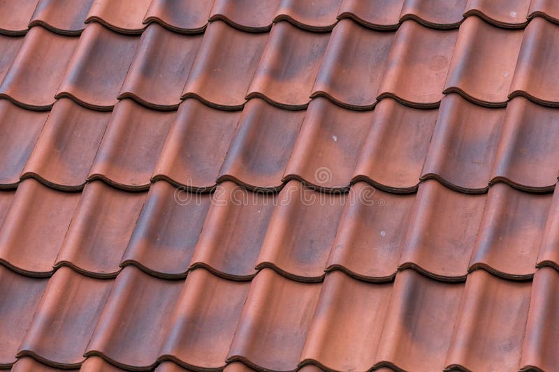 Fondo Del Techo De Tejas Rojas Foto de archivo - Imagen de mosaico ...