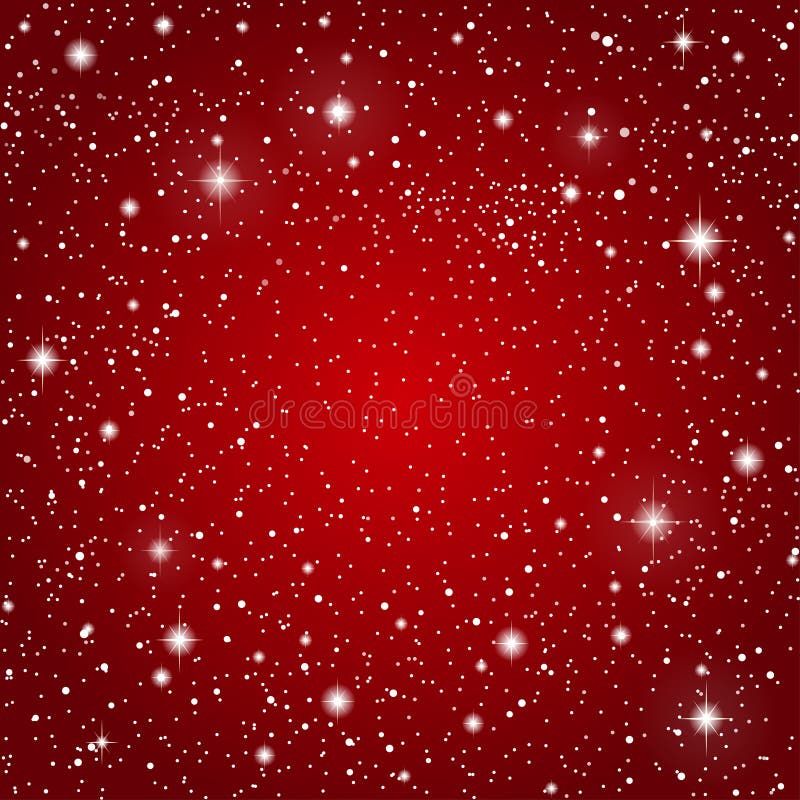 Fondo Del Vector Cielo Estrellado Rojo EPS 10 Ilustración del Vector ...