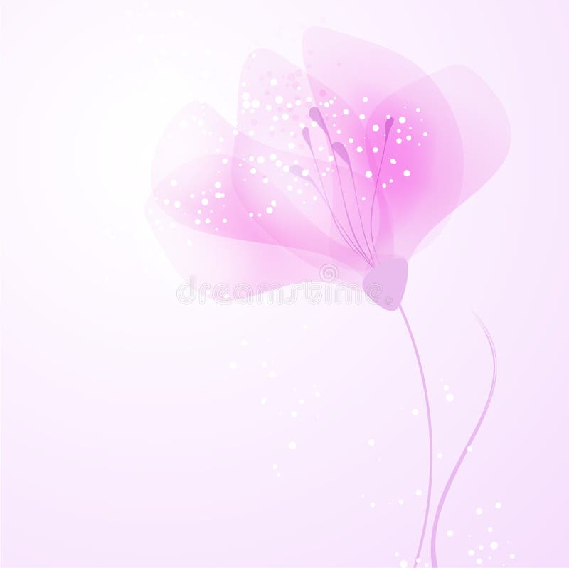 Fondo Del Vector Con La Flor Ilustración del Vector - Ilustración de ...