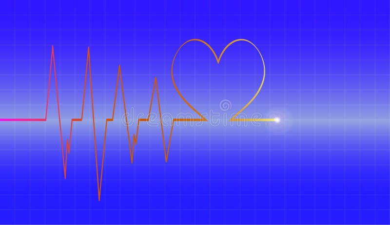 Fondo Del Vector Con La Línea De Vida Ilustración del Vector ...