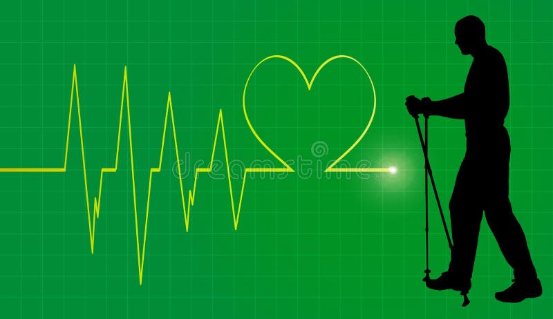 Fondo Del Vector Con La Línea De Vida Ilustración del Vector ...